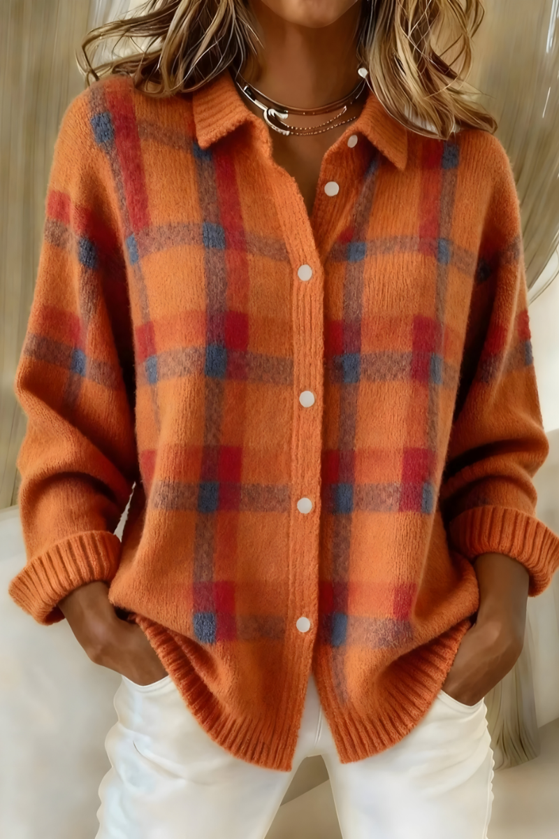 Thora™ | Flerfarvet cardigan i premiumstrik – Christian Beaufort