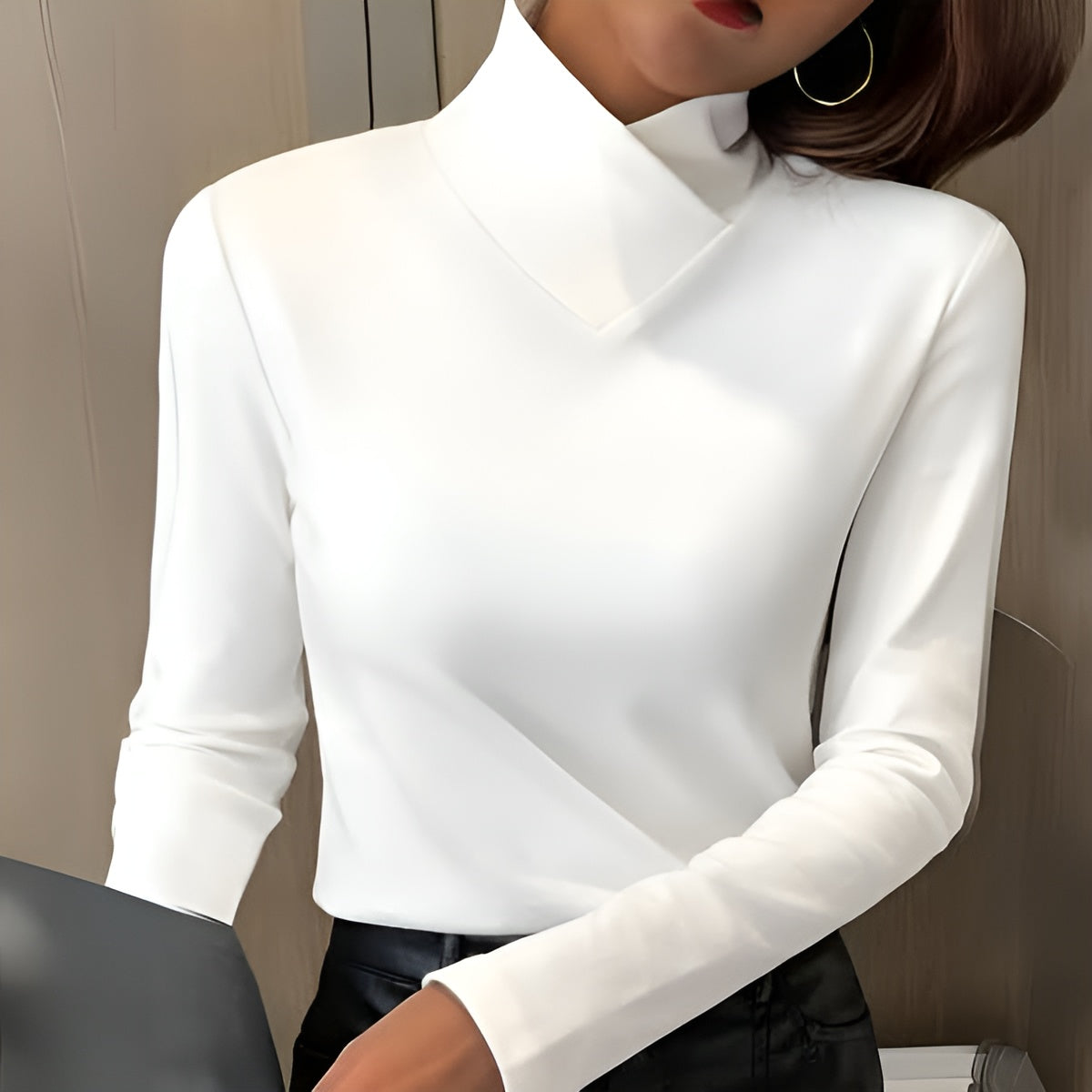 Gunhild™ | Sweater med unik krave – Christian Beaufort